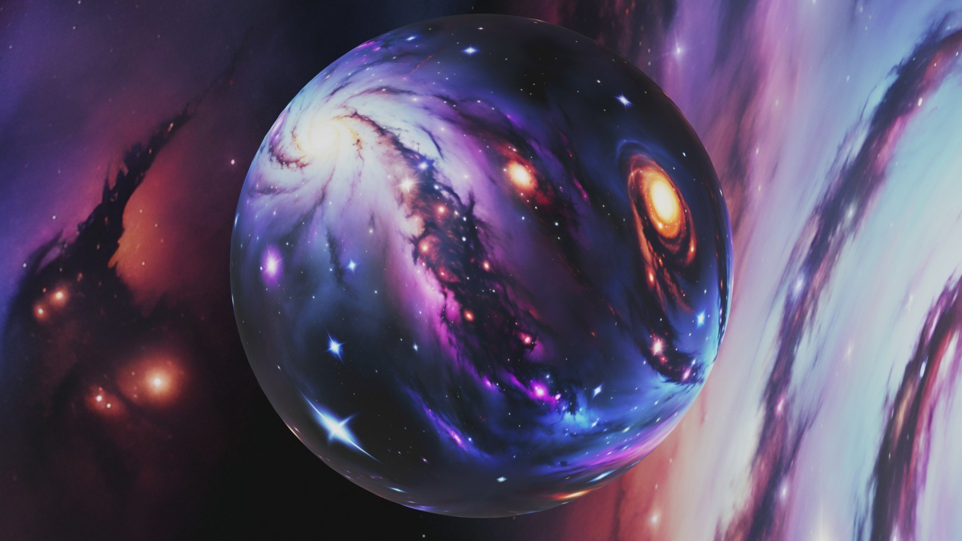Panoramic Sky SET - Universe Dark Power Environment Sky - 3D Mesh And ...