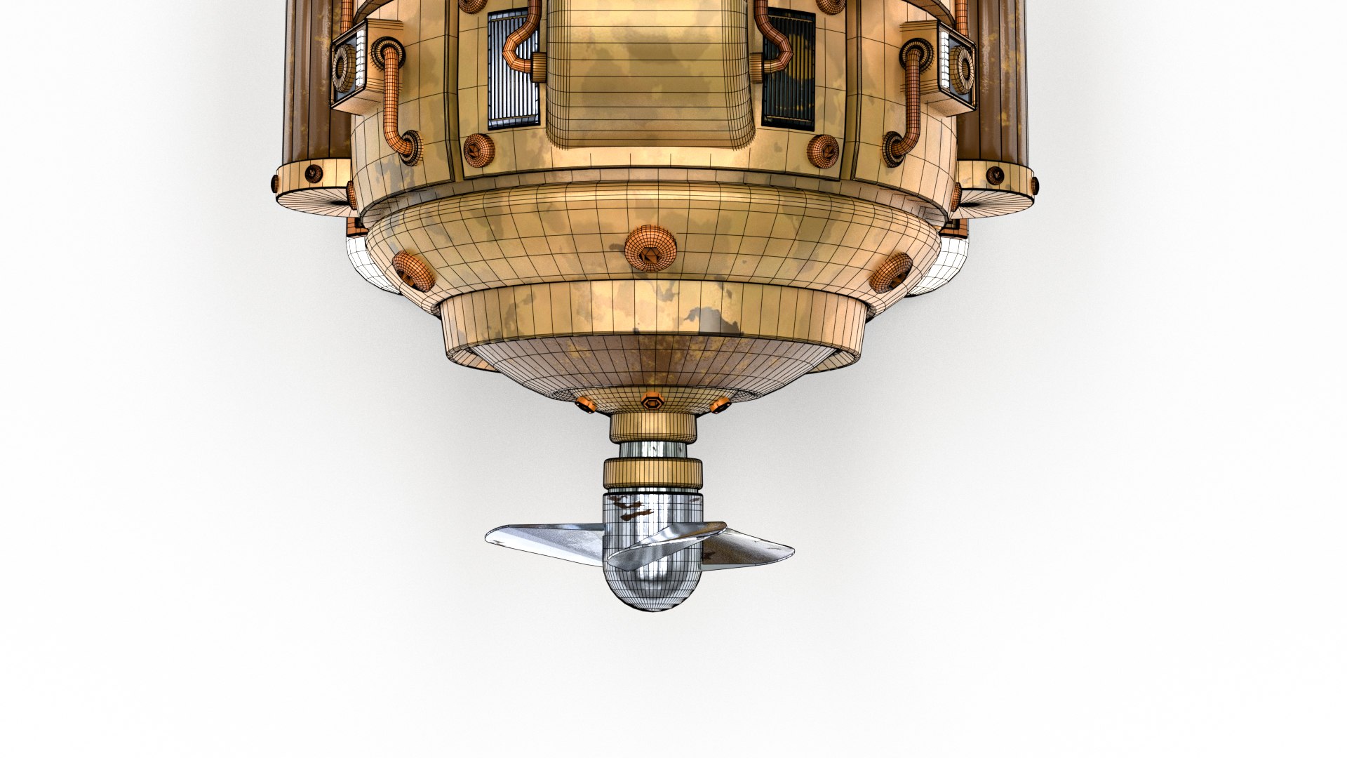 Steampunk submarine steam 3D model - TurboSquid 1535109