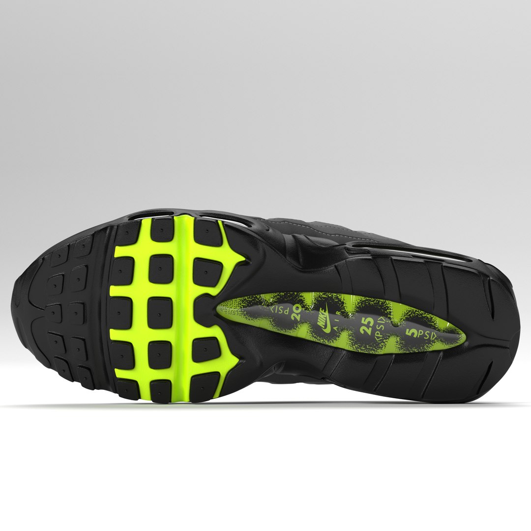 3D Model Air Max 95 Neon PBR - TurboSquid 1854356