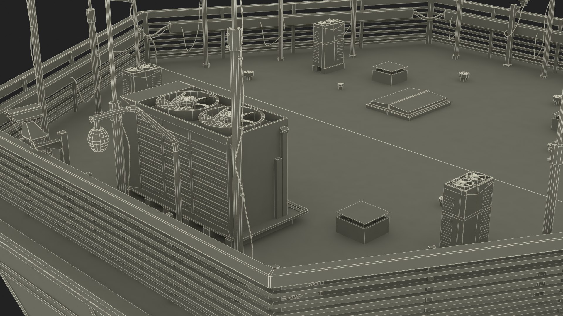 Control Tower Room 3D Model - TurboSquid 2317859