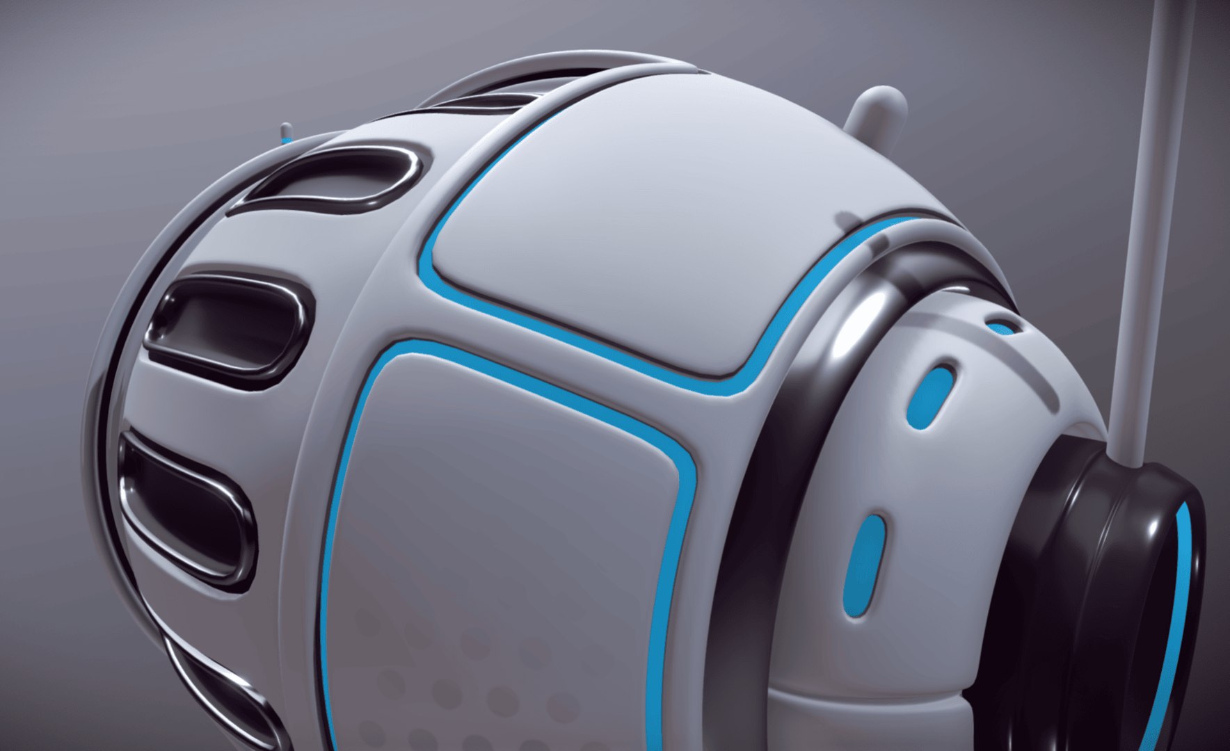 Cute Robot With Charging Animation 3D Model - TurboSquid 2325379