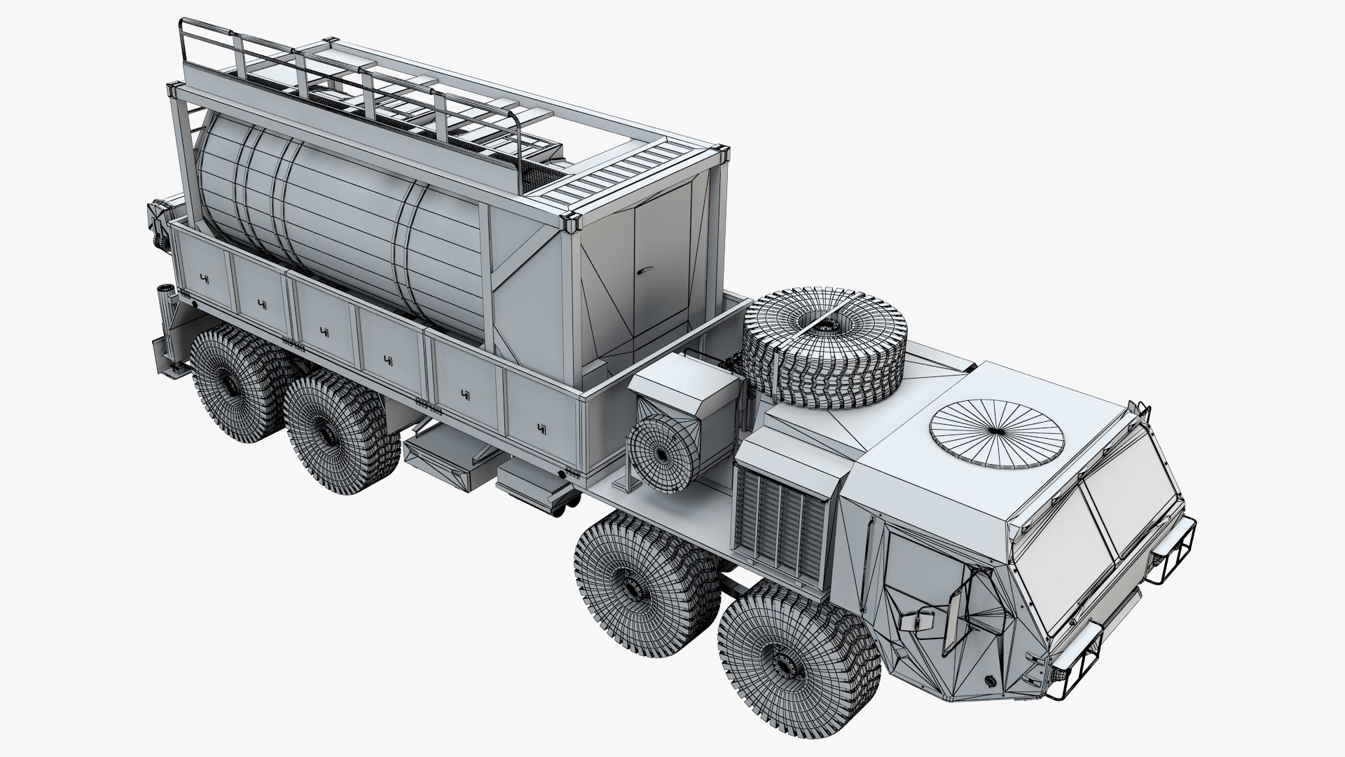 HEMTT Heavy Expanded Mobility Tactical Cargo Truck With Fuel Container ...