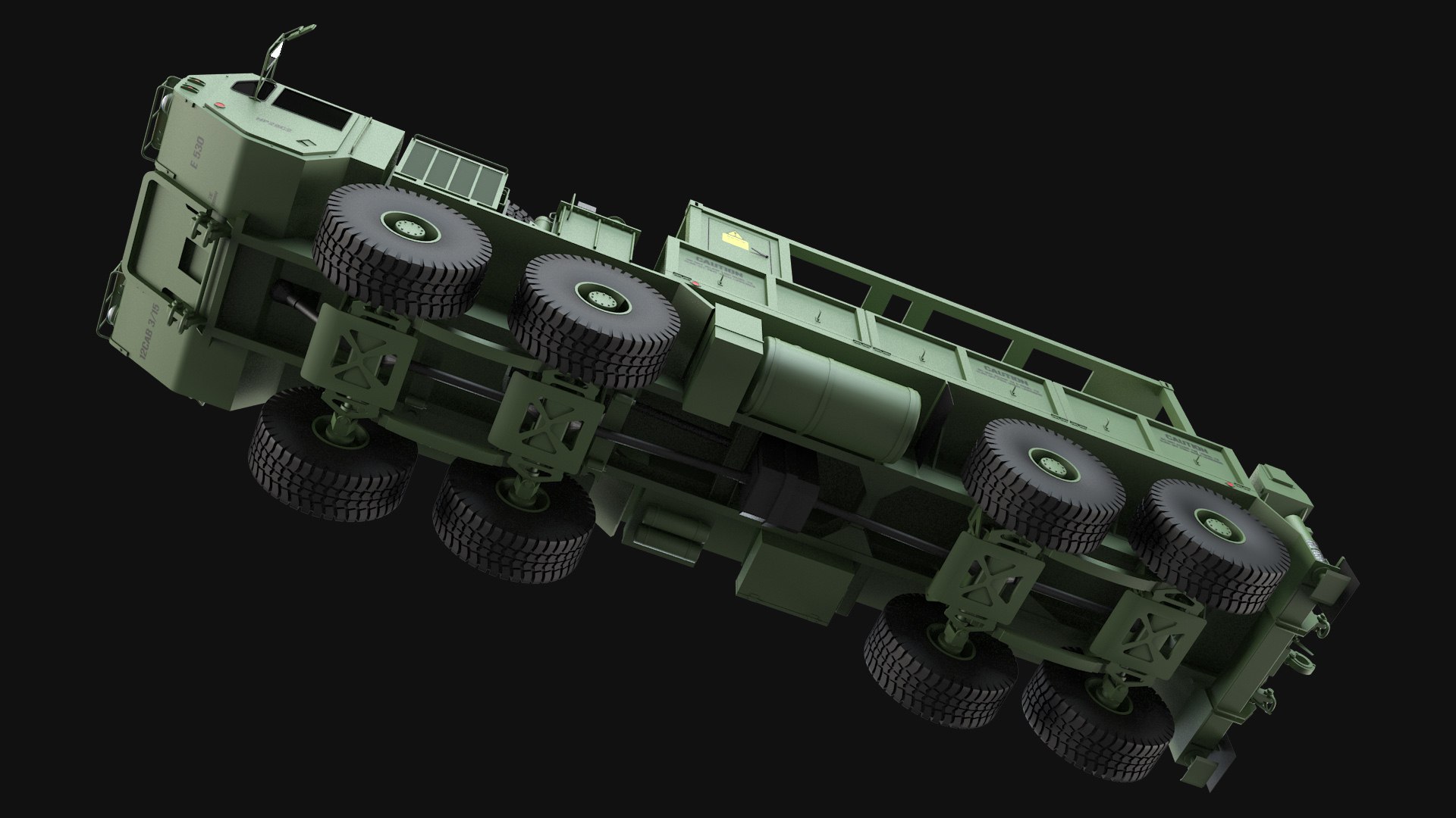 HEMTT Heavy Expanded Mobility Tactical Cargo Truck With Fuel Container ...