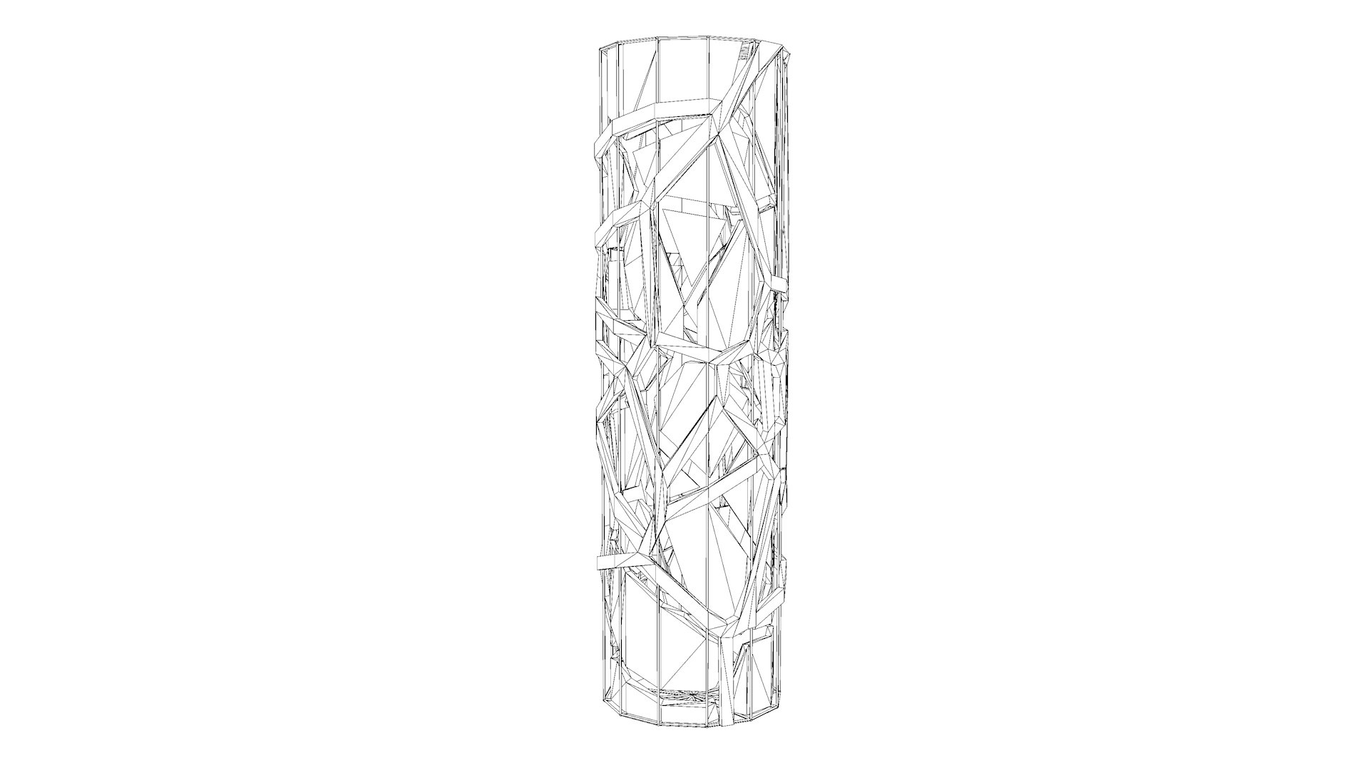 3D ancient alien column pillar model - TurboSquid 1558488
