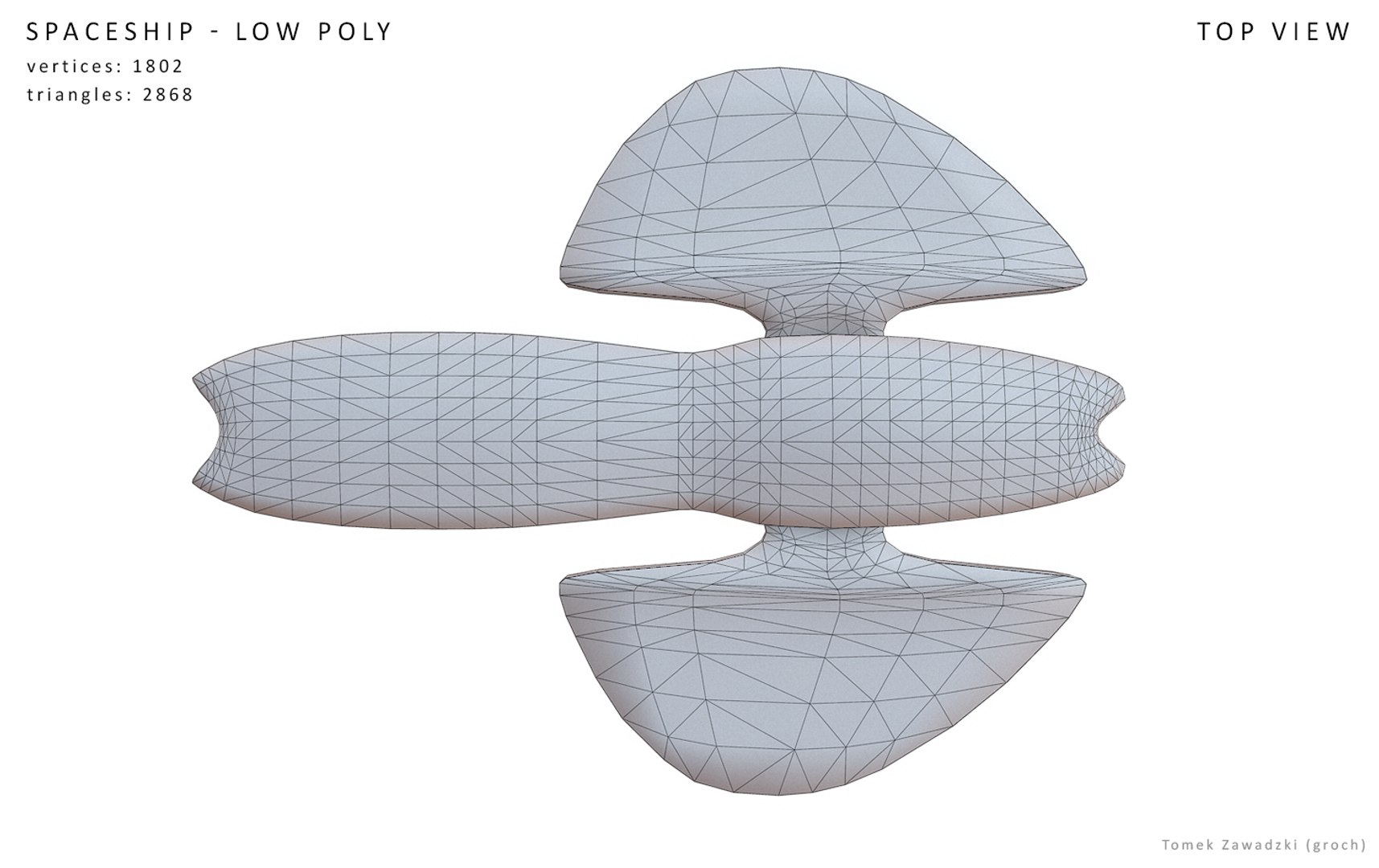 spaceship - 3d model