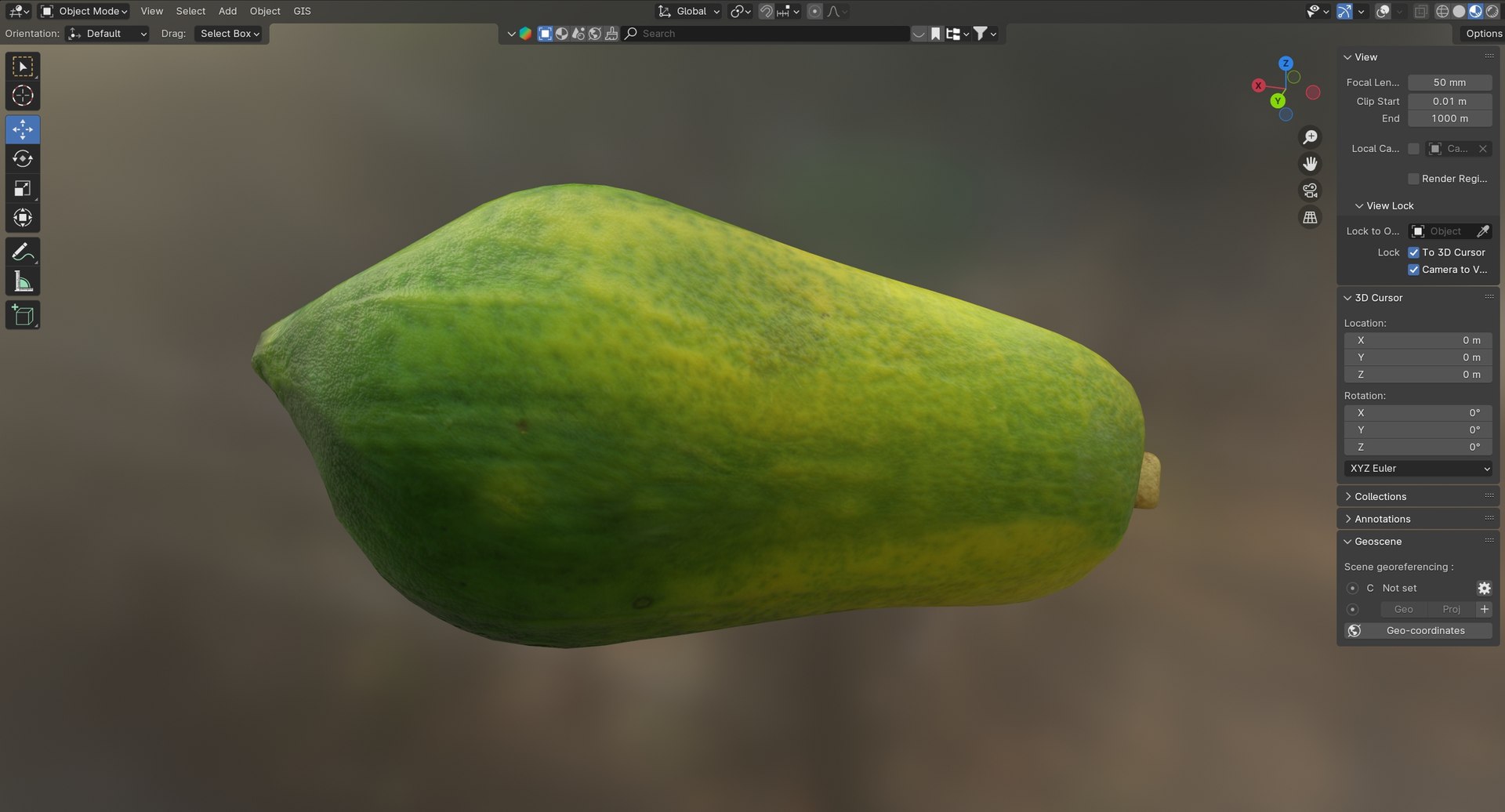 3D Papaya Fruit Model - TurboSquid 2385090