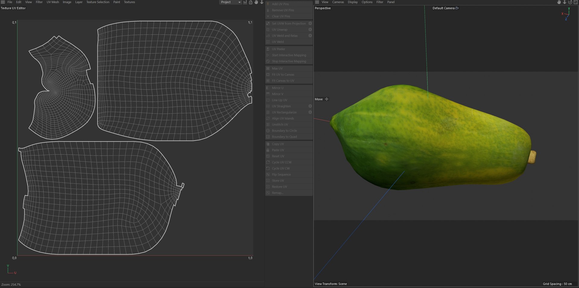 3D Papaya Fruit Model - TurboSquid 2385090