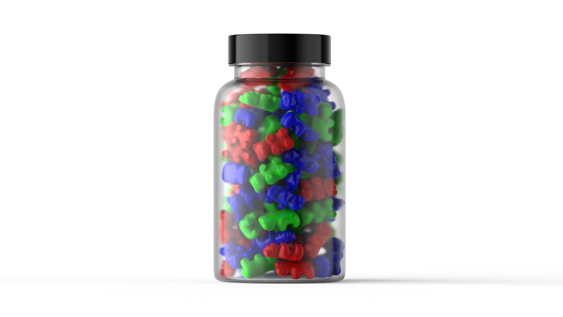 Supplement Gummies Bottle 3D Model - TurboSquid 2139543
