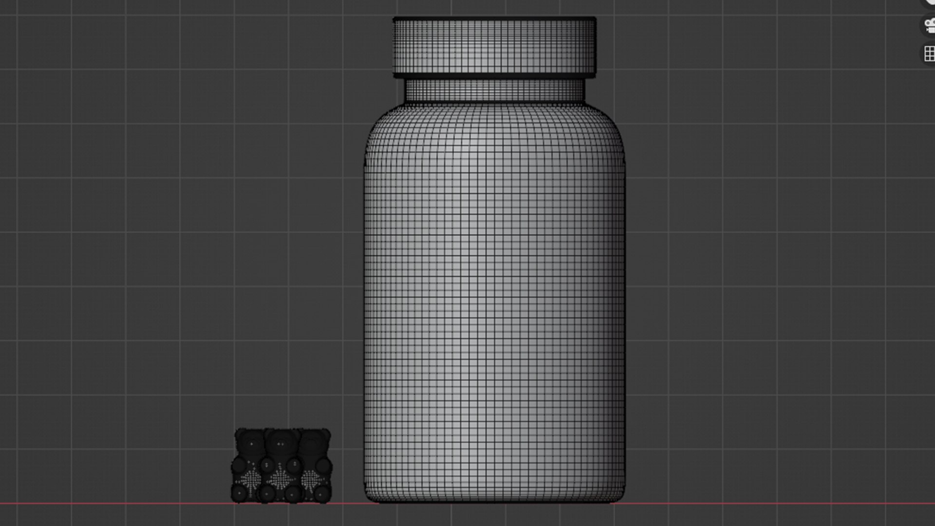 Supplement Gummies Bottle 3D Model - TurboSquid 2139543