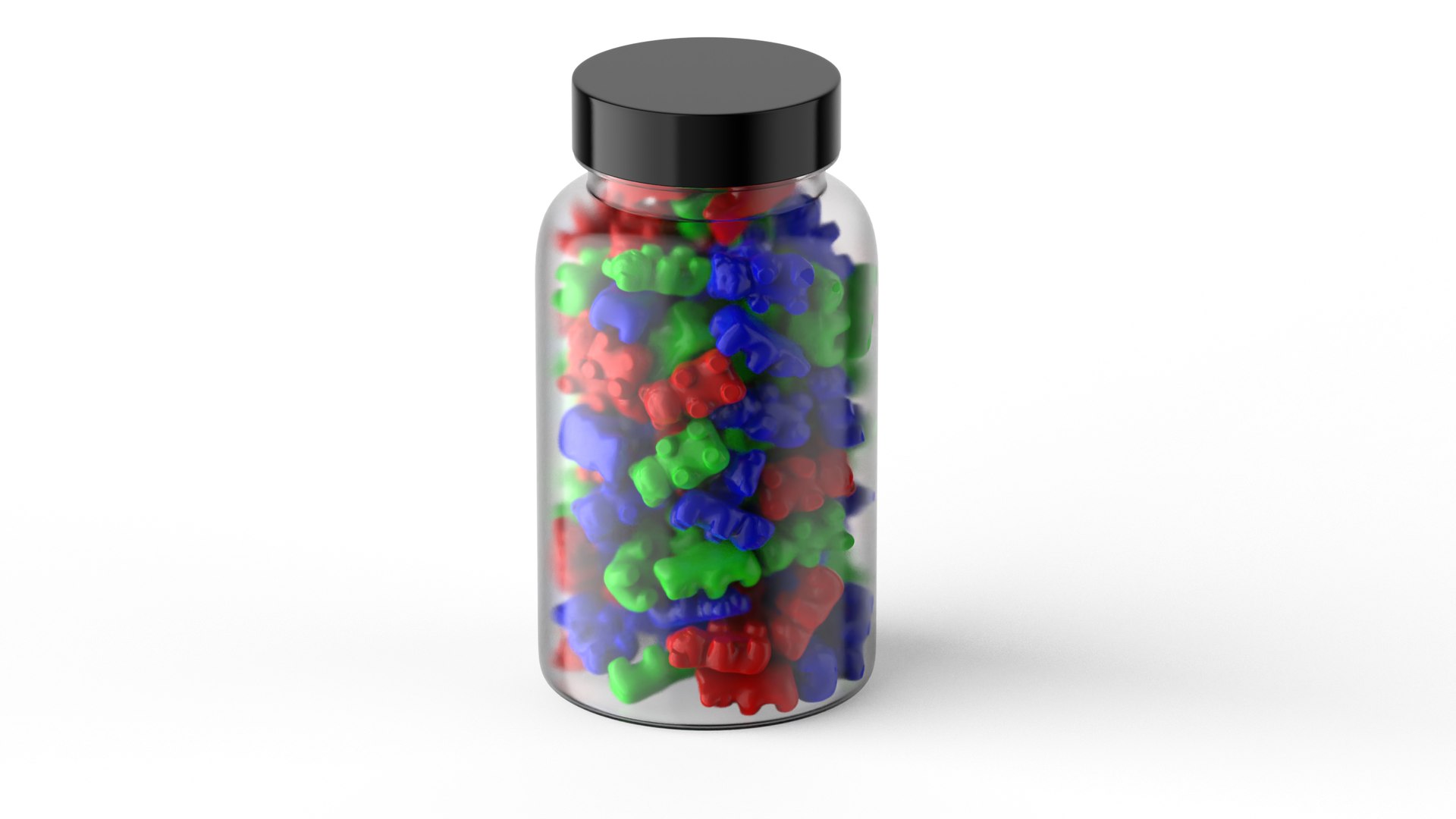 Supplement Gummies Bottle 3D Model - TurboSquid 2139543