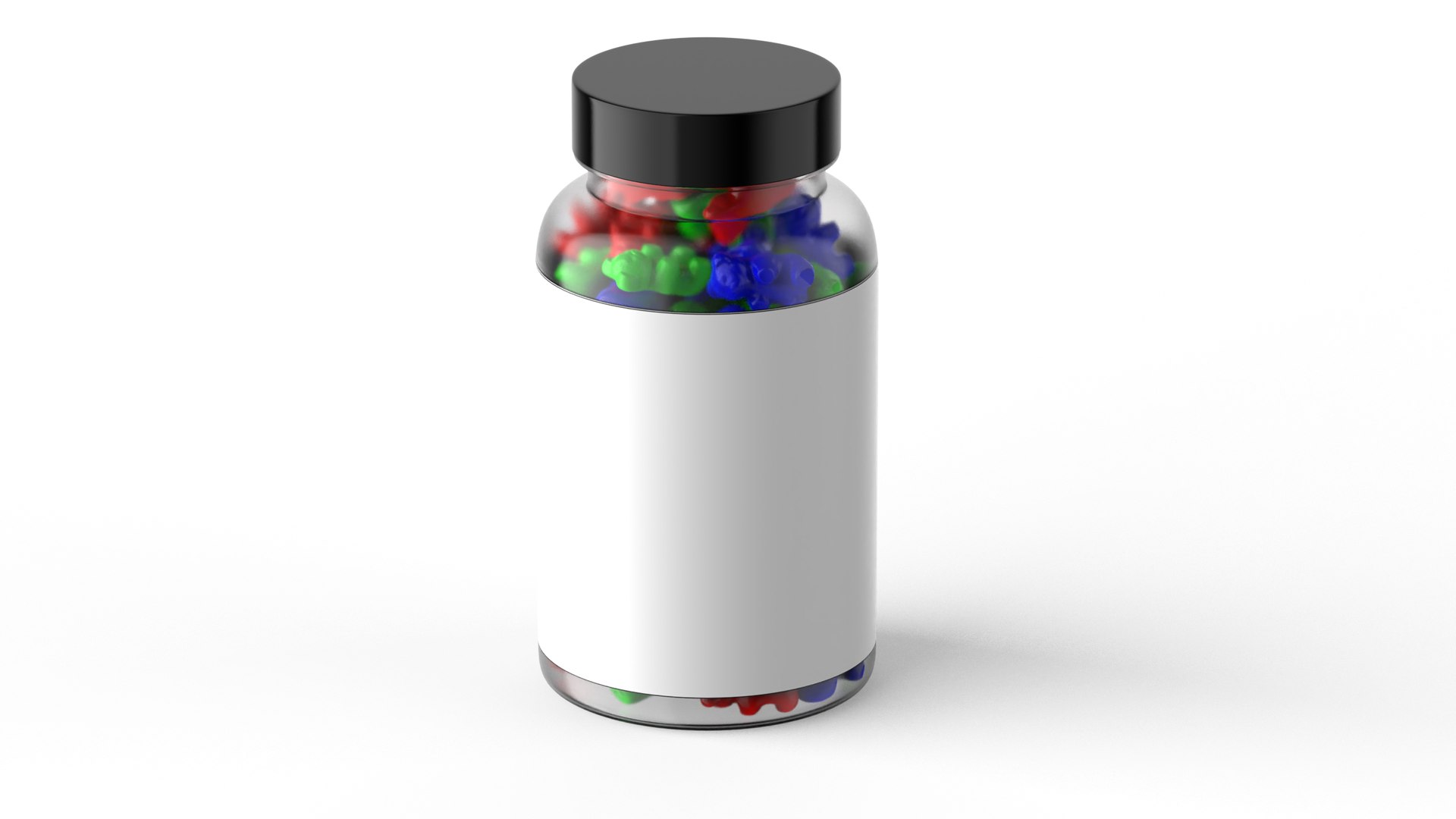 Supplement Gummies Bottle 3D Model - TurboSquid 2139543