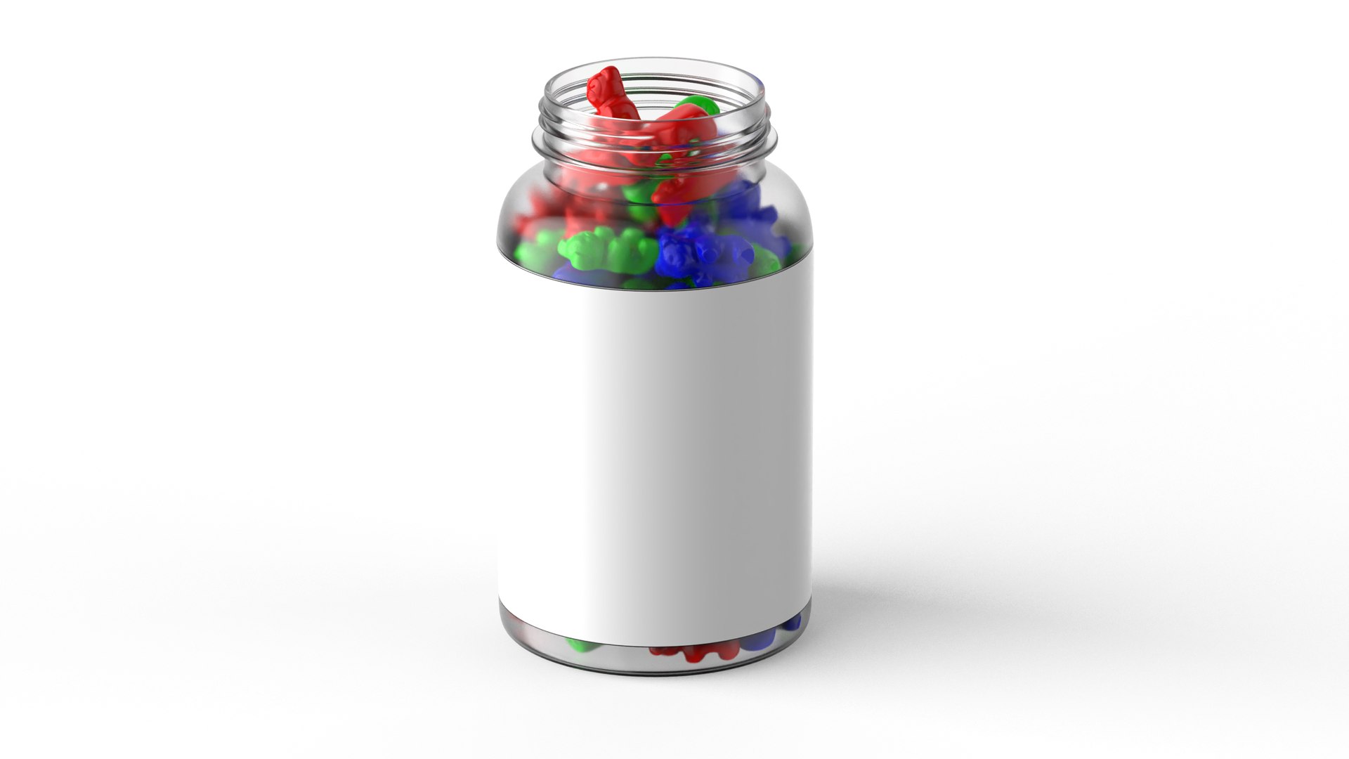 Supplement Gummies Bottle 3D Model - TurboSquid 2139543