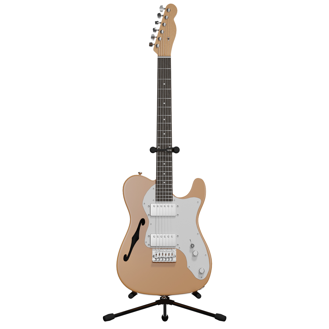 3D Fender Telecaster Thinline Electric Guitar model - TurboSquid 2134550