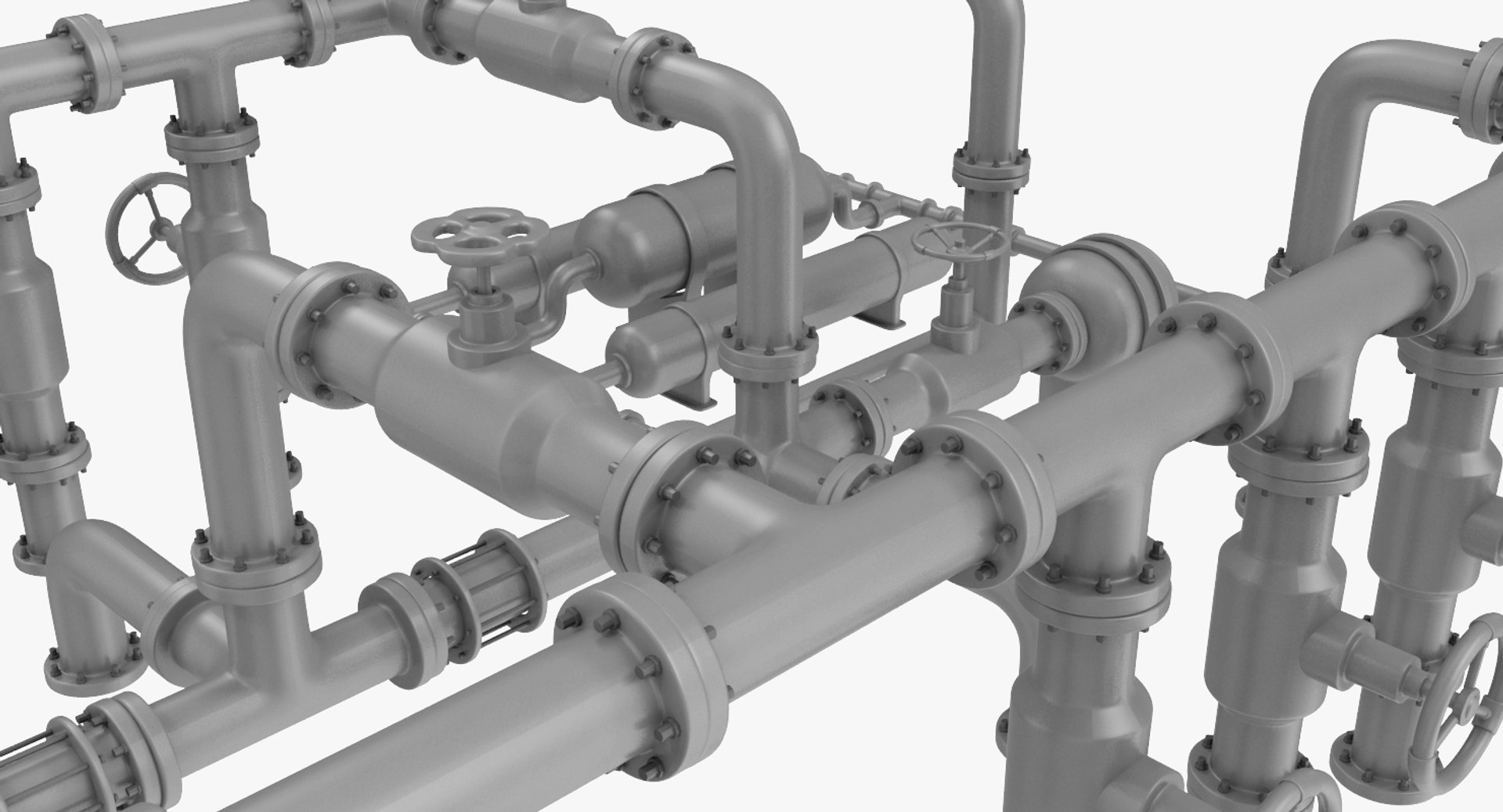 3D pipe assembly-1 industrial - TurboSquid 1280150