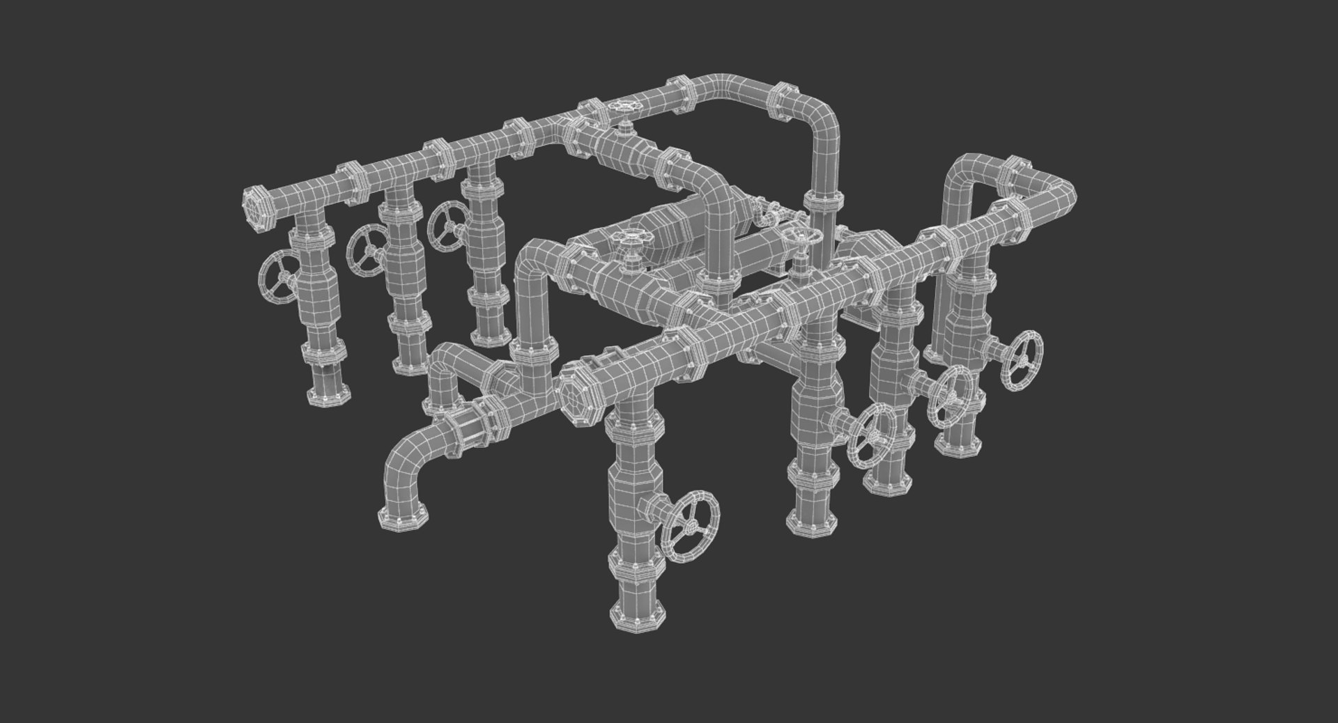 3D pipe assembly-1 industrial - TurboSquid 1280150
