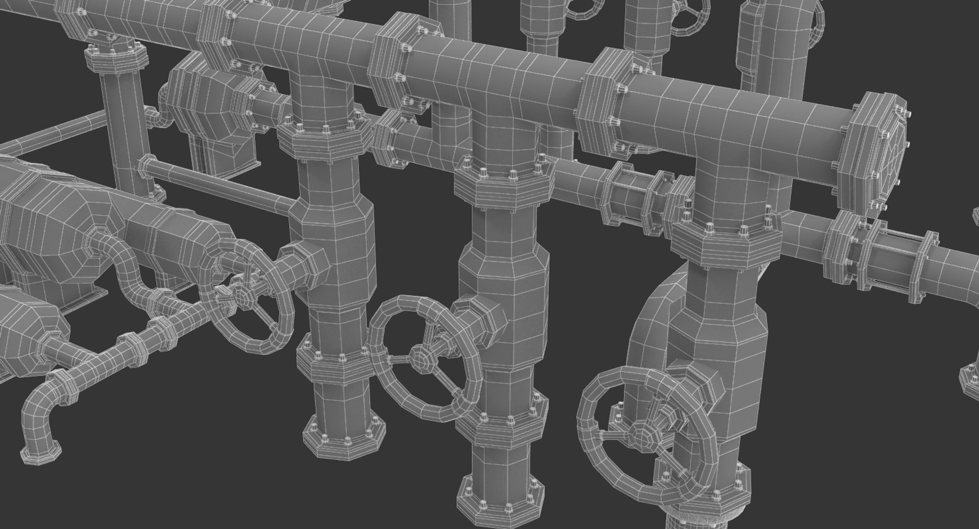 3D pipe assembly-1 industrial - TurboSquid 1280150