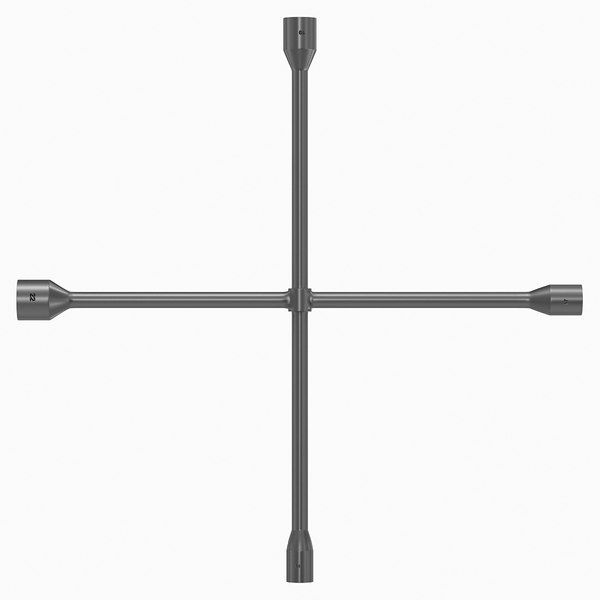 cross wheel spanner 3d model
