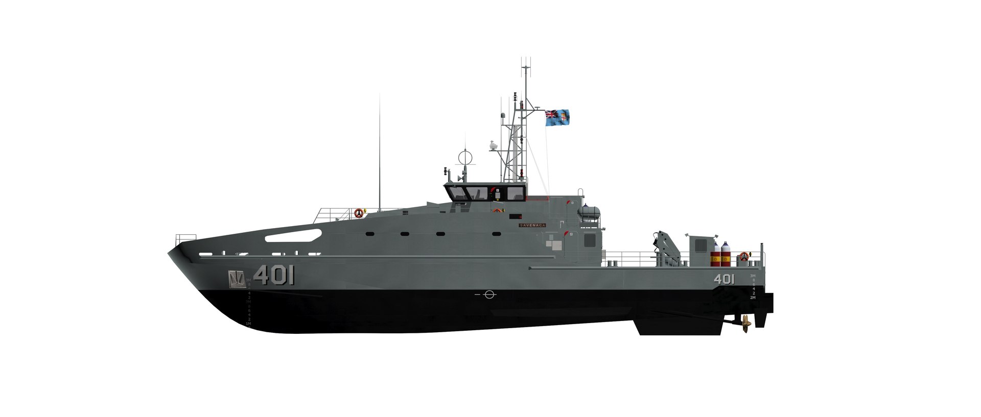 3D Guardian Class Patrol Boat - RFNS Savenaca Model - TurboSquid 2038884