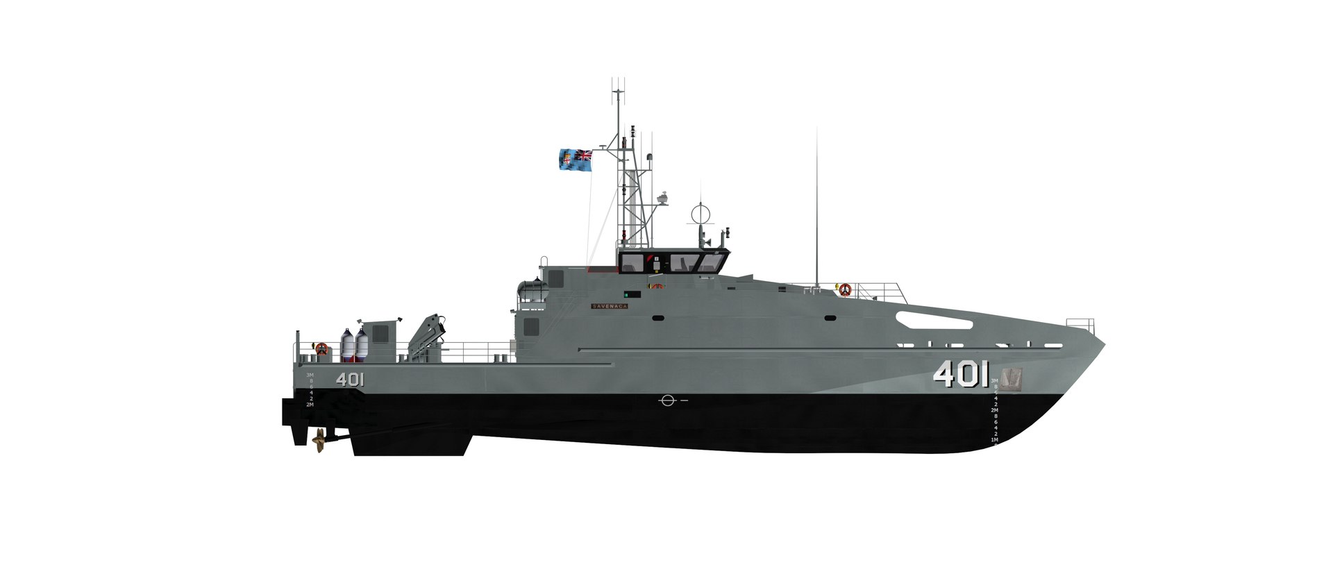 3D Guardian Class Patrol Boat - RFNS Savenaca Model - TurboSquid 2038884