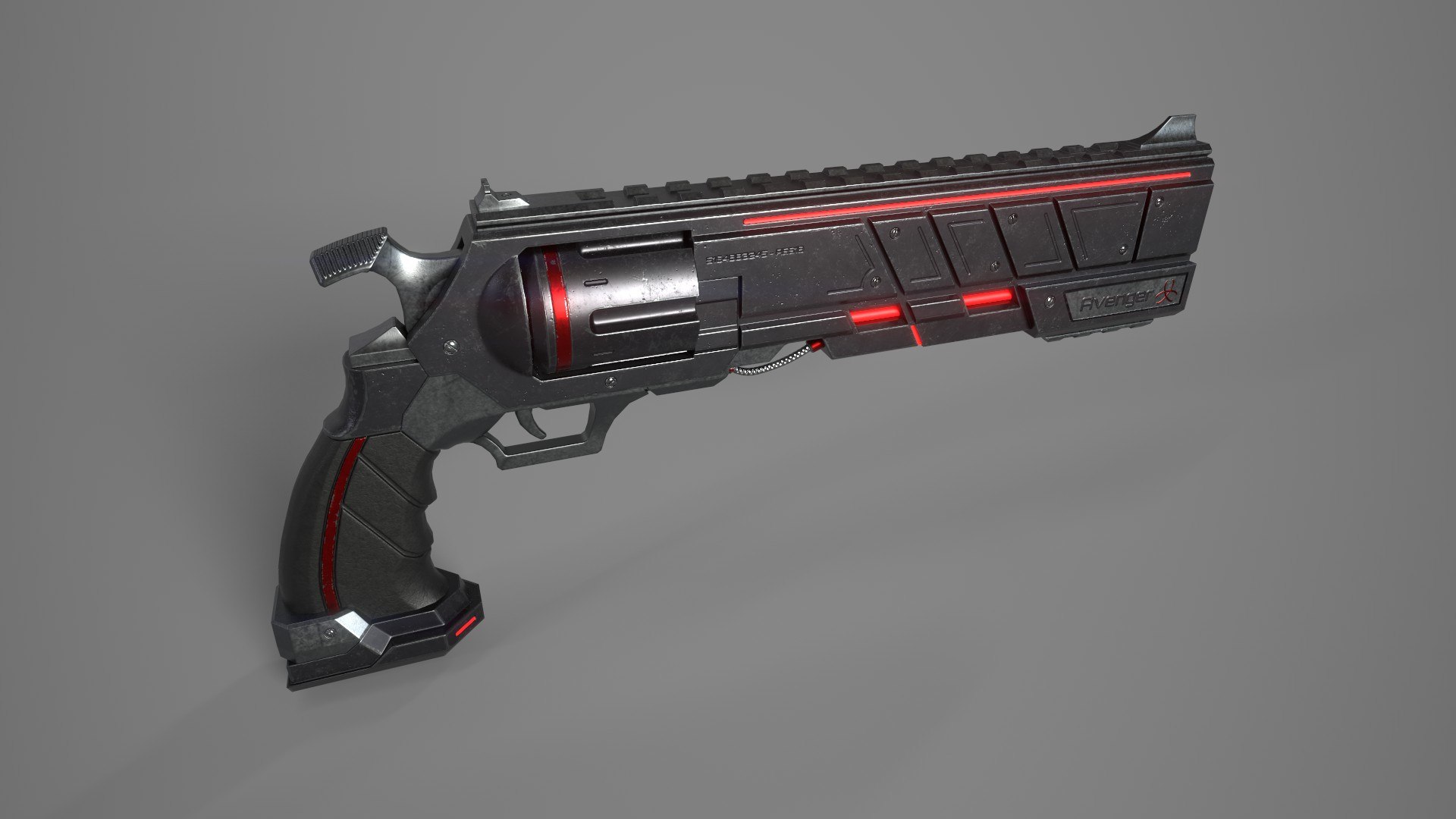3D Scifi Revolver - TurboSquid 1350559