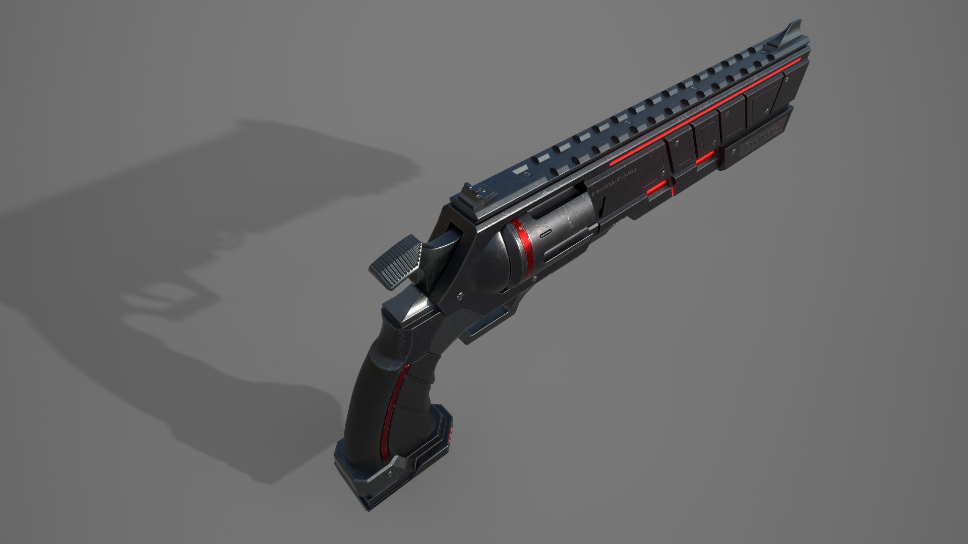 3D Scifi Revolver - TurboSquid 1350559