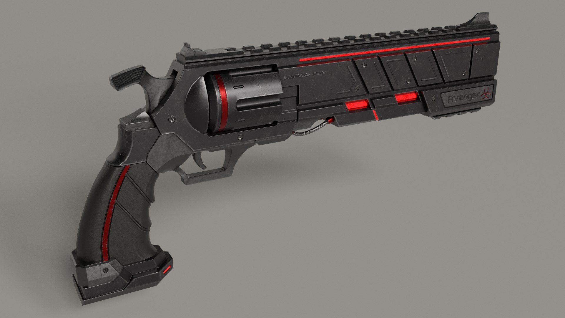 3D Scifi Revolver - TurboSquid 1350559