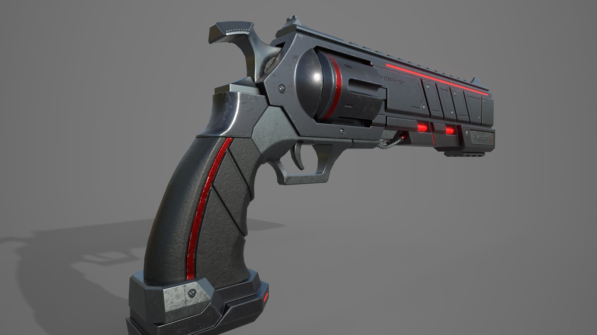 3D Scifi Revolver - TurboSquid 1350559