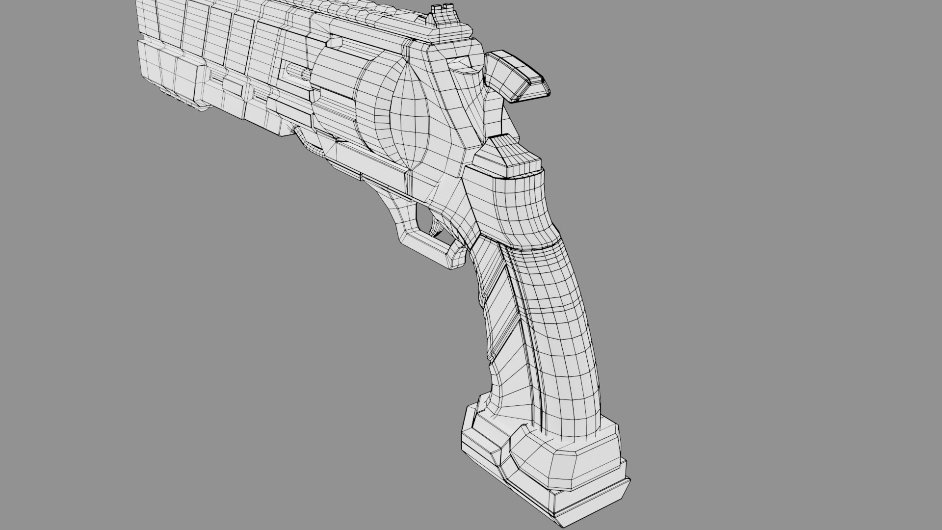 3D Scifi Revolver - TurboSquid 1350559