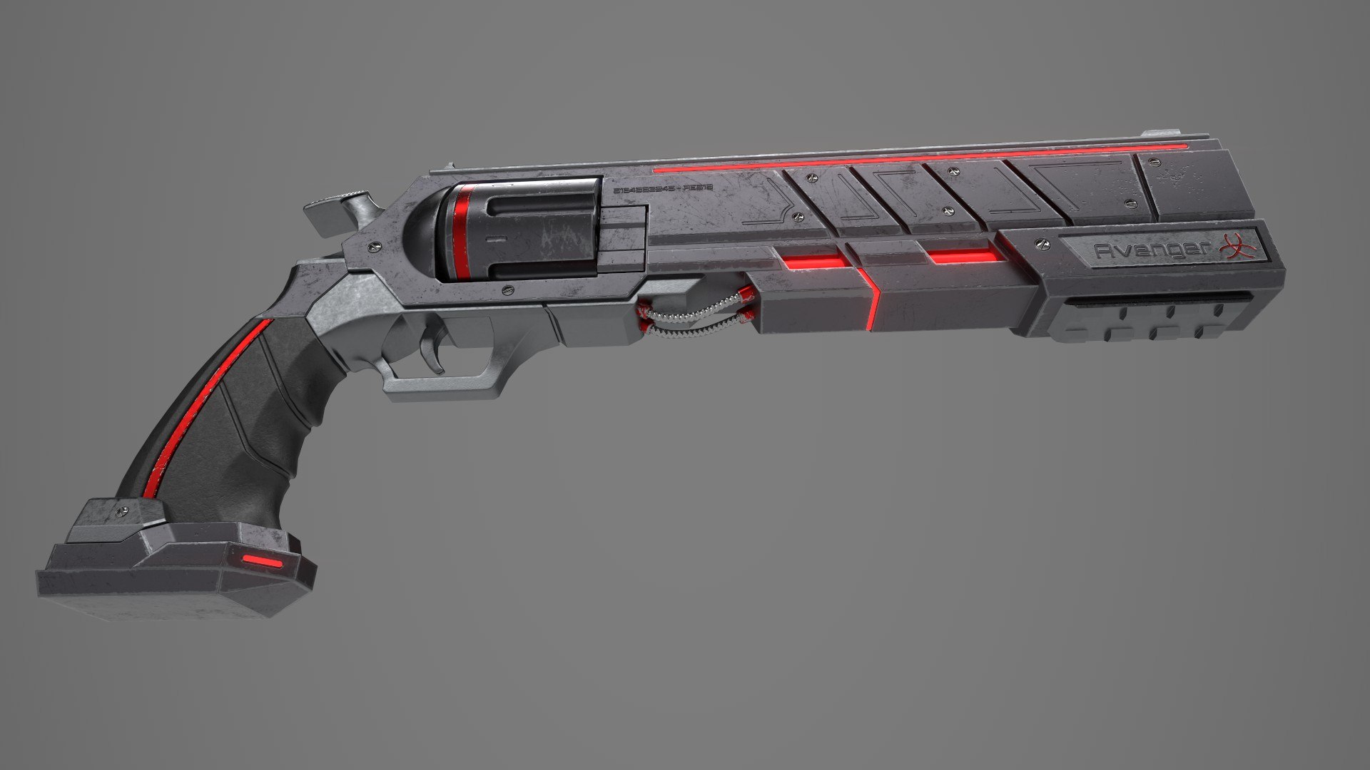 3D Scifi Revolver - TurboSquid 1350559