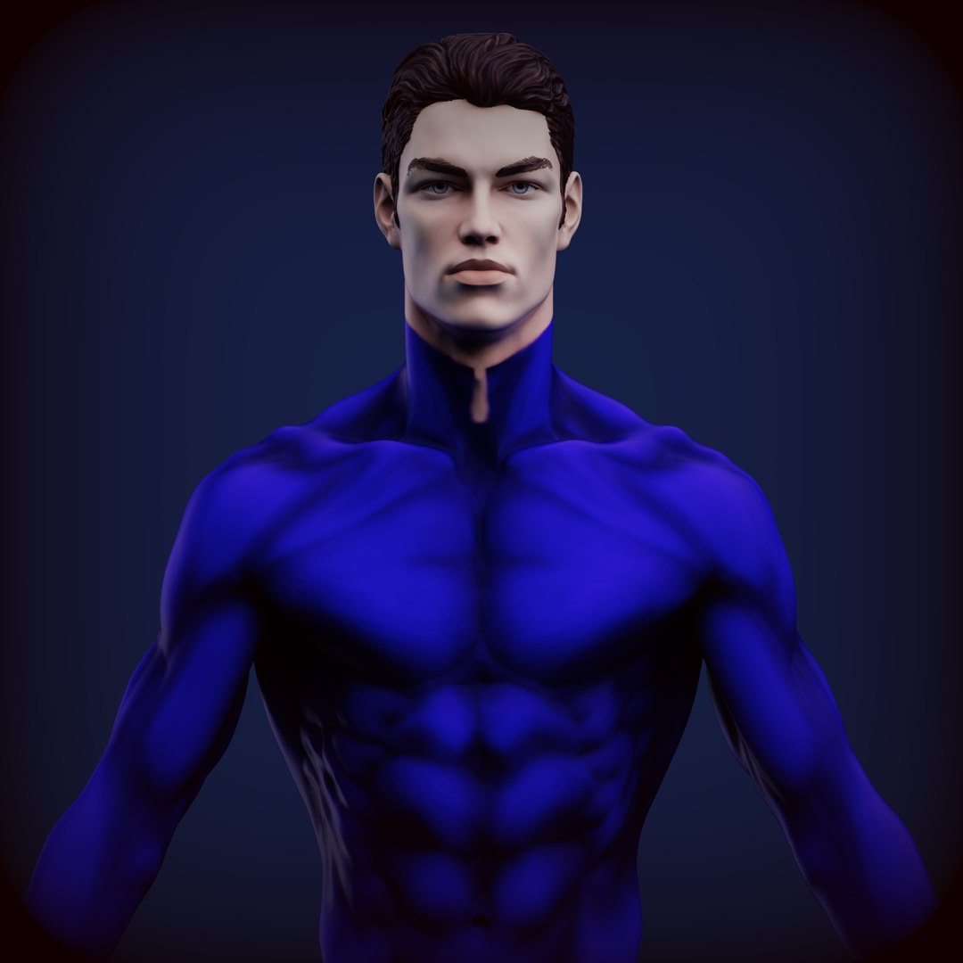 Indigo Immortal Superhero Model - TurboSquid 2052573