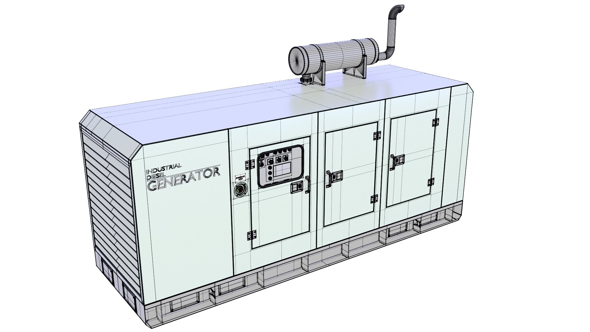 3D Industrial Diesel Power Generator 17 Model - TurboSquid 1980033