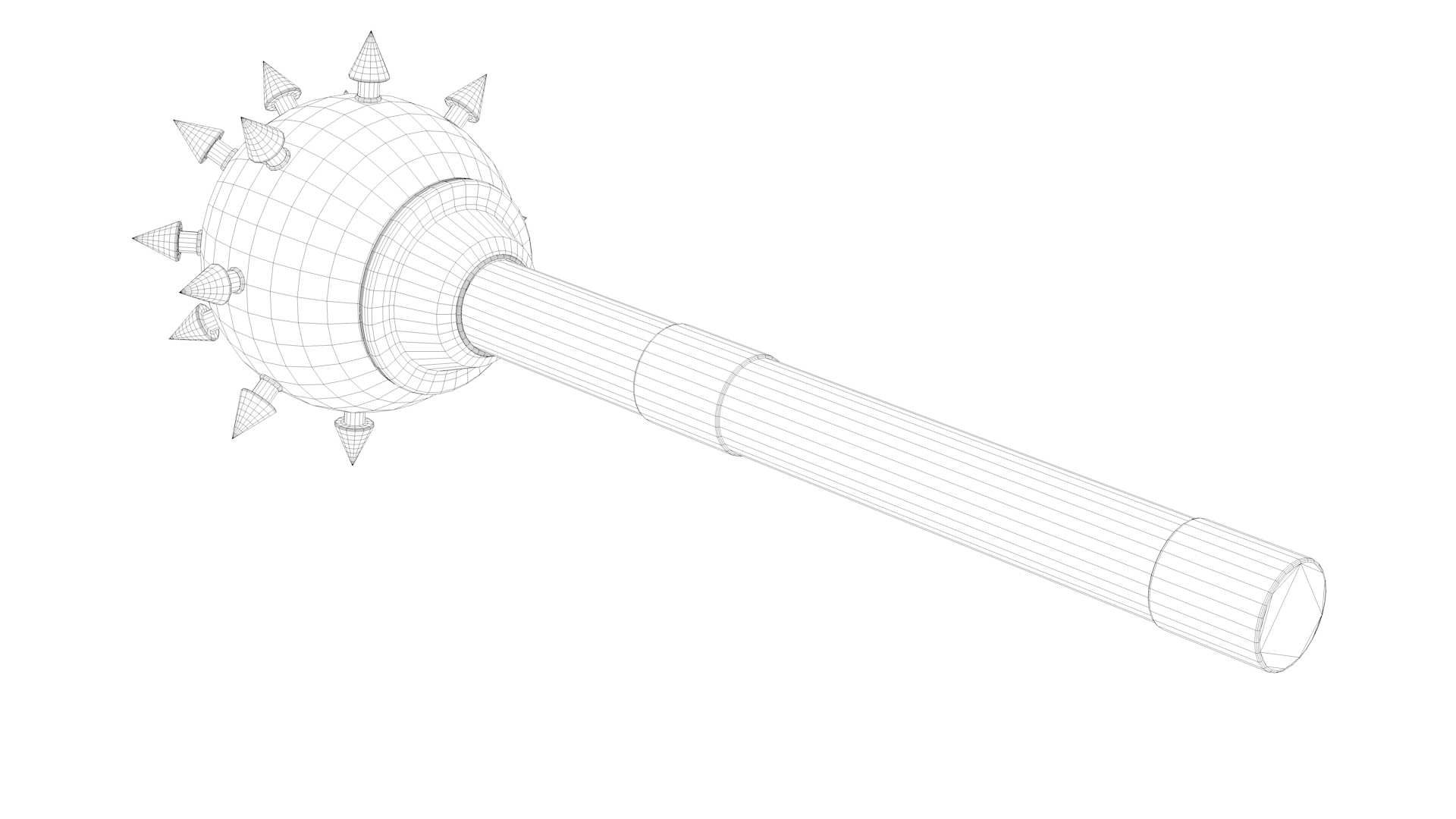 3D Medieval Mace model - TurboSquid 1748255