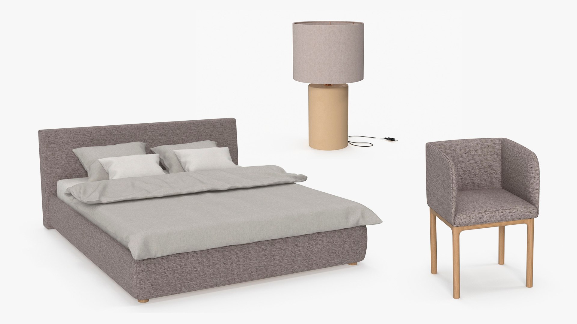 Bedroom Housewares Collection 3D - TurboSquid 2240745