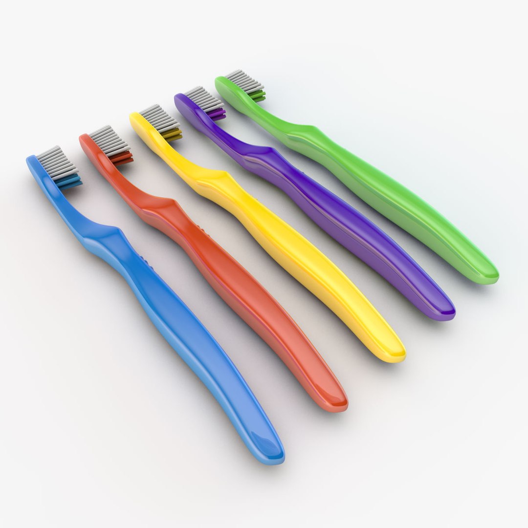 3d Toothbrush 02 Model