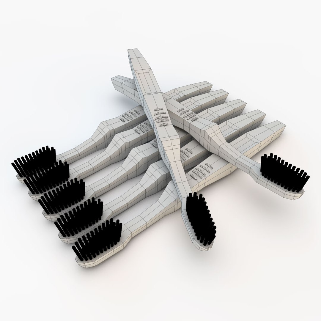 3d Toothbrush 02 Model