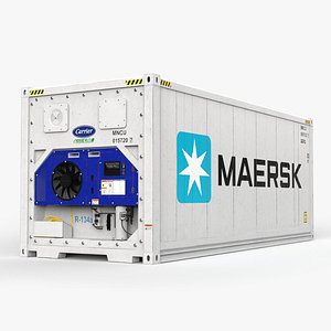 3D 40feet MAERSK Container Reefer CARRIER - TurboSquid 2147439
