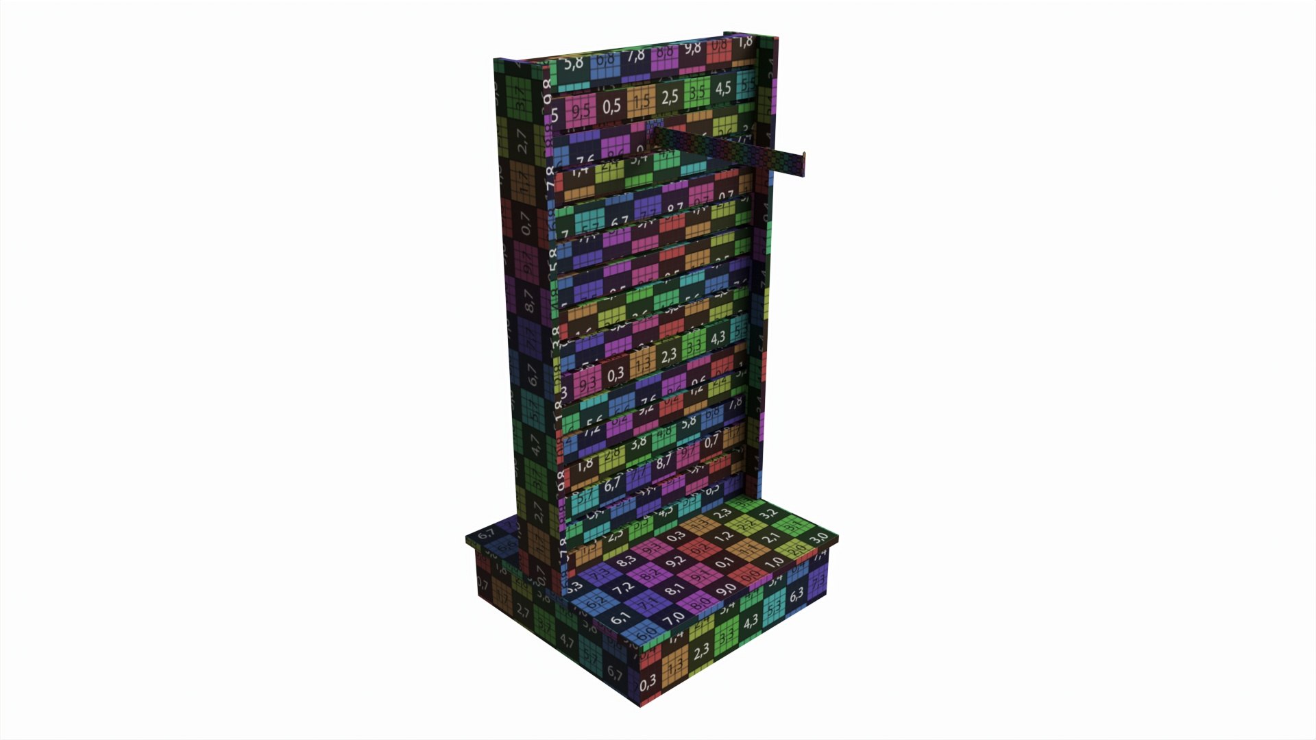 Store T-shaped 2-Way Merchandiser 3D Model - TurboSquid 2187997