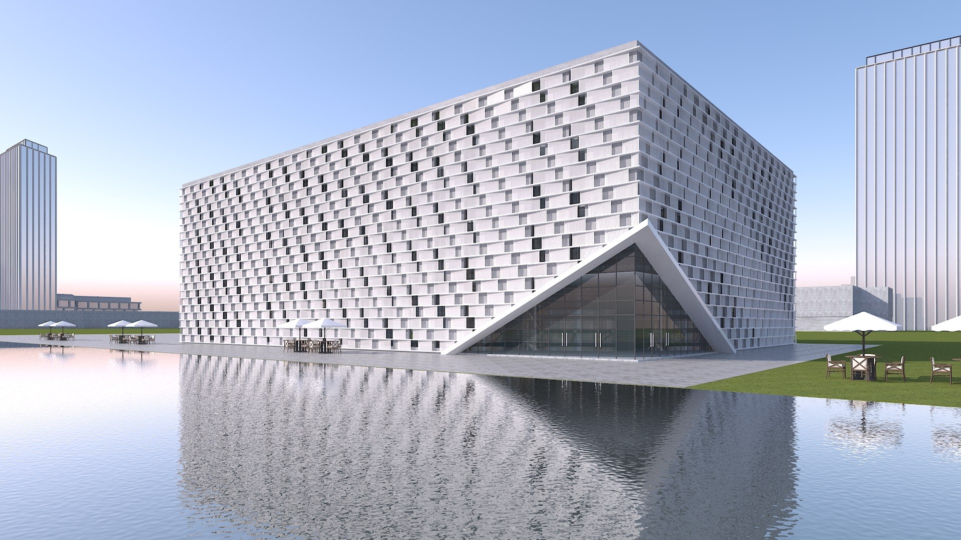 3D Modern Building 54 - TurboSquid 1865044