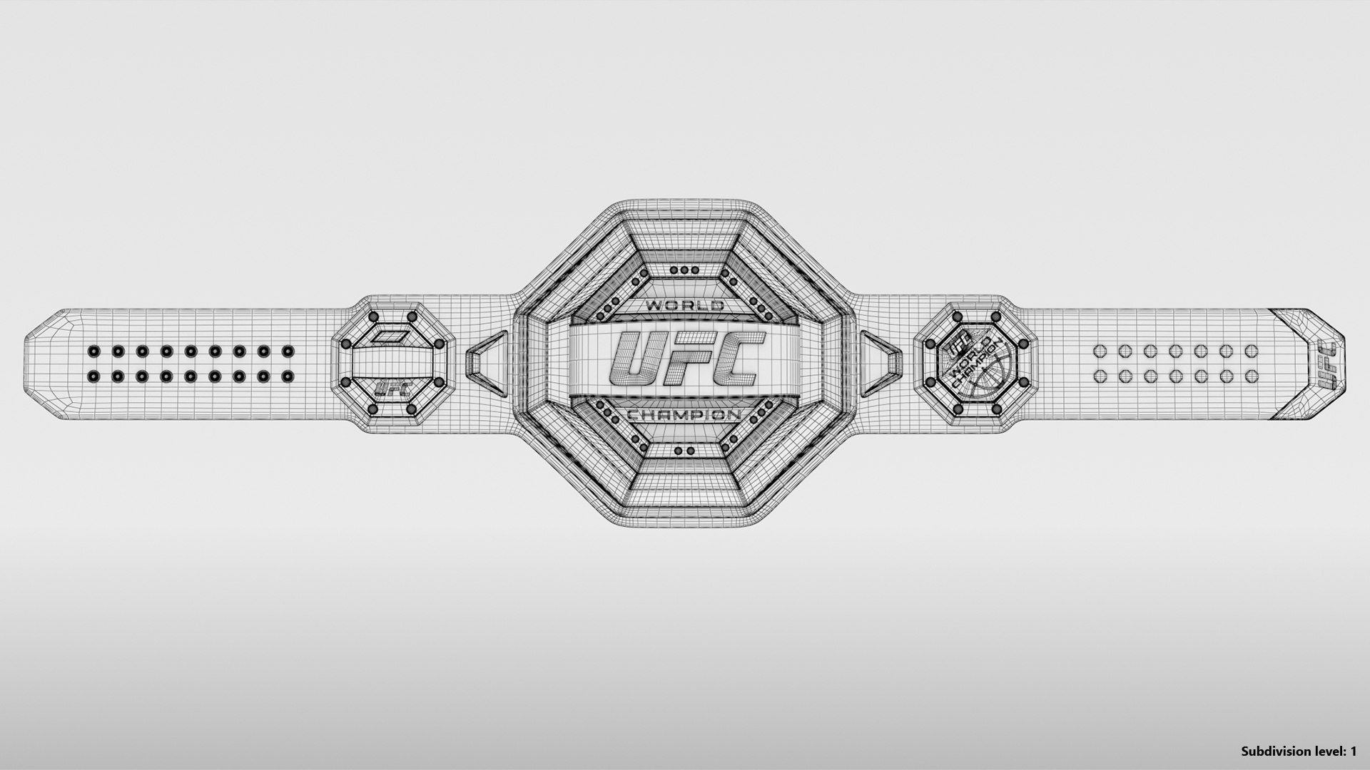 Realistic Ufc Champion Belt Model - TurboSquid 1475419