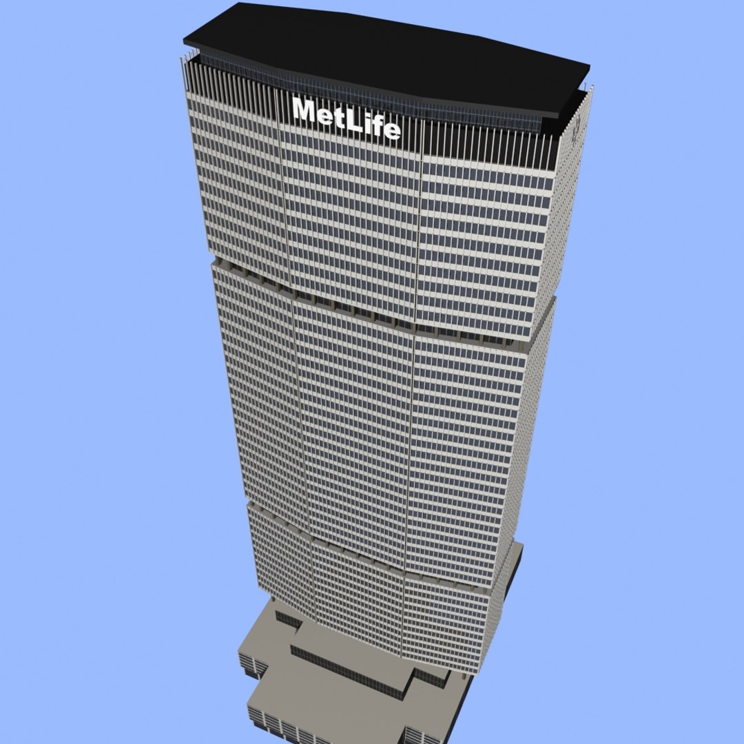 3d Metlife Building Model