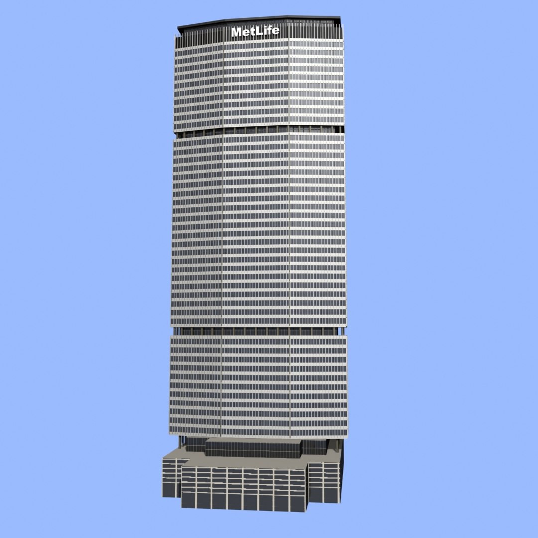 3d Metlife Building Model