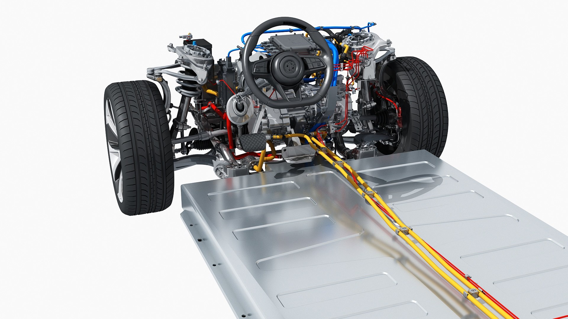 Electric Car Chassis X-Ray 3D Model - TurboSquid 1991643