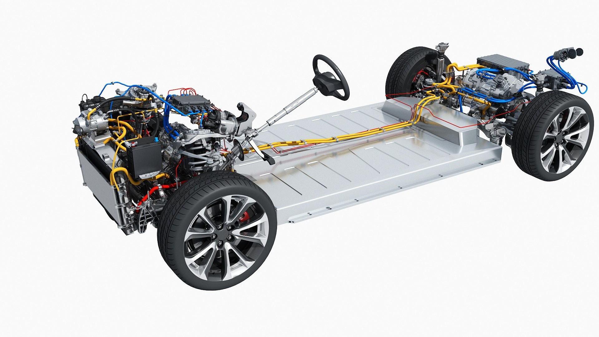 Electric Car Chassis X-Ray 3D Model - TurboSquid 1991643