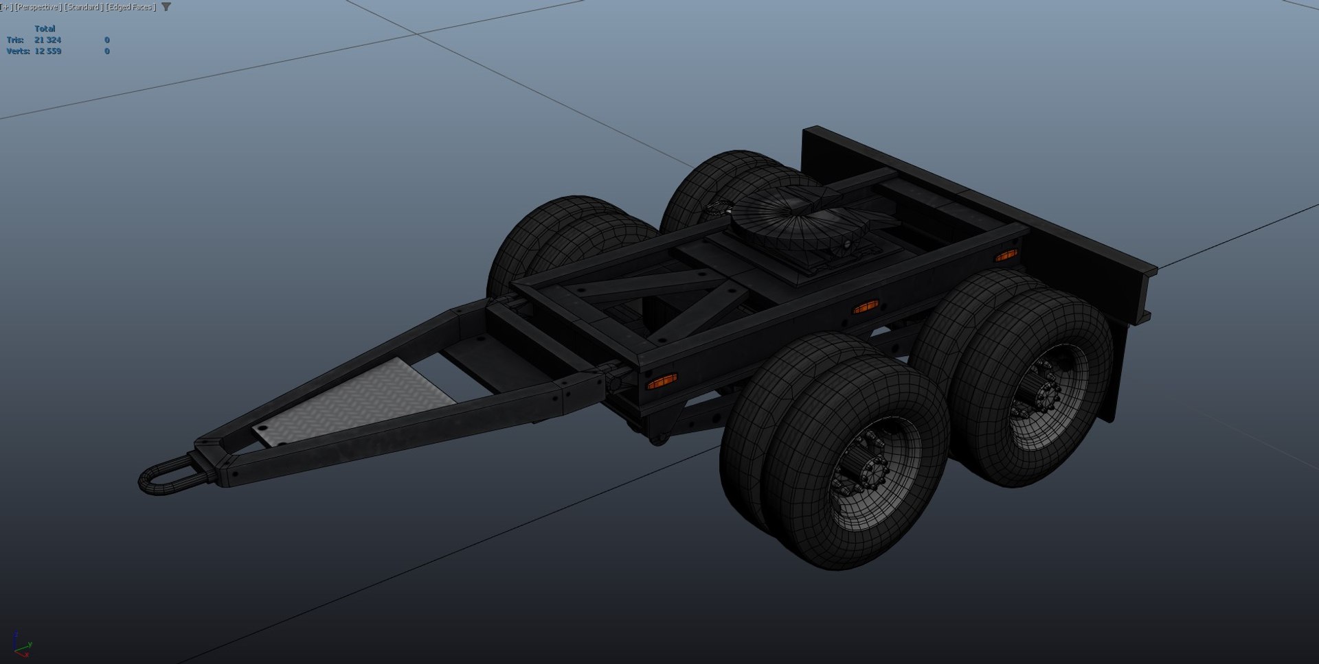 3D model Dump trailer PBR - TurboSquid 2138477