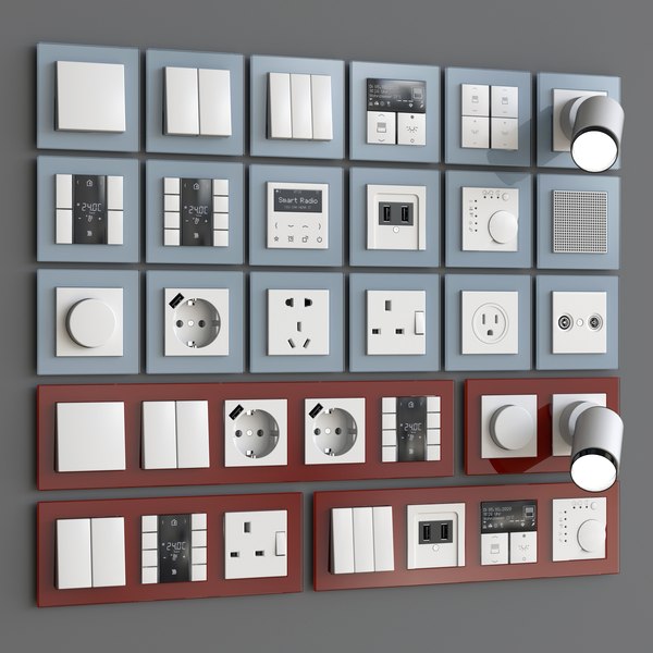 Creation glass wall switch 3D - TurboSquid 1661740