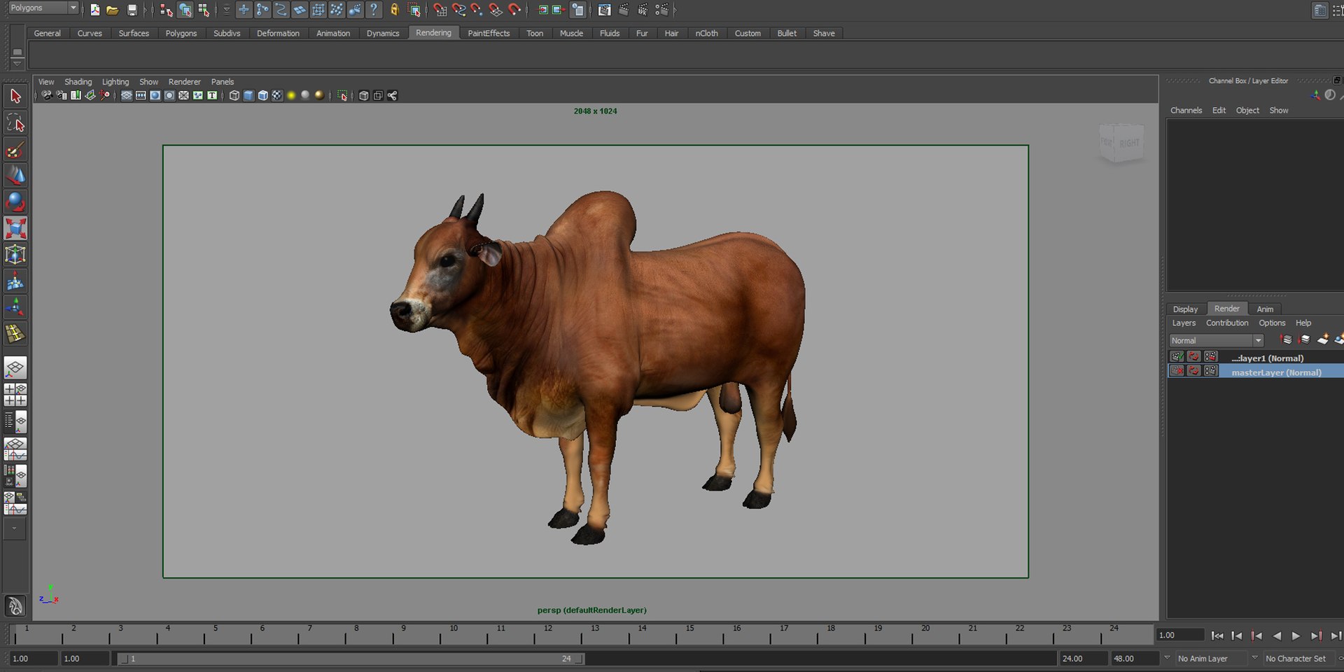 3D bull model - TurboSquid 1463073