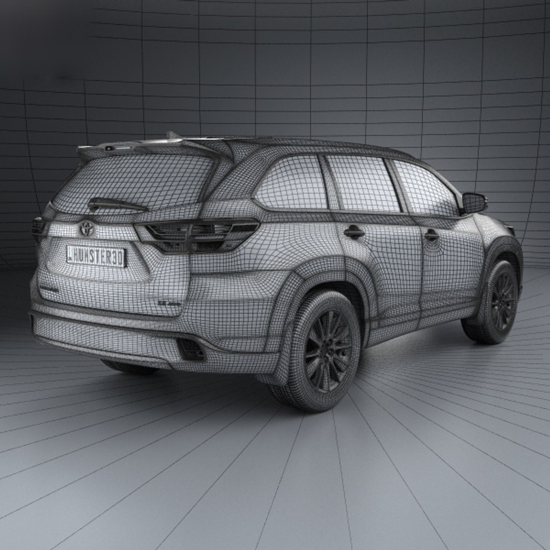 Toyota highlander se 3D model - TurboSquid 1328858
