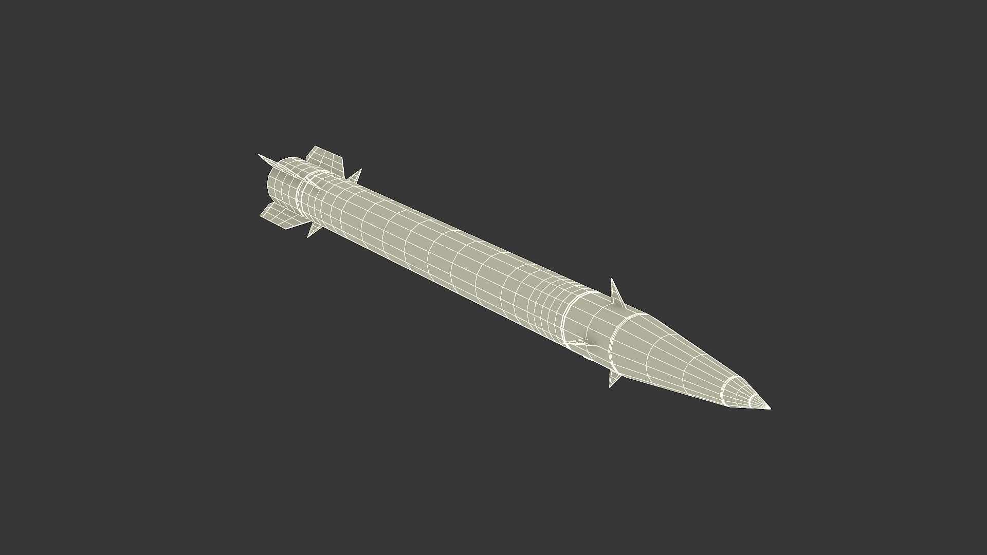 3D Generic Military Missile Model - TurboSquid 2317674