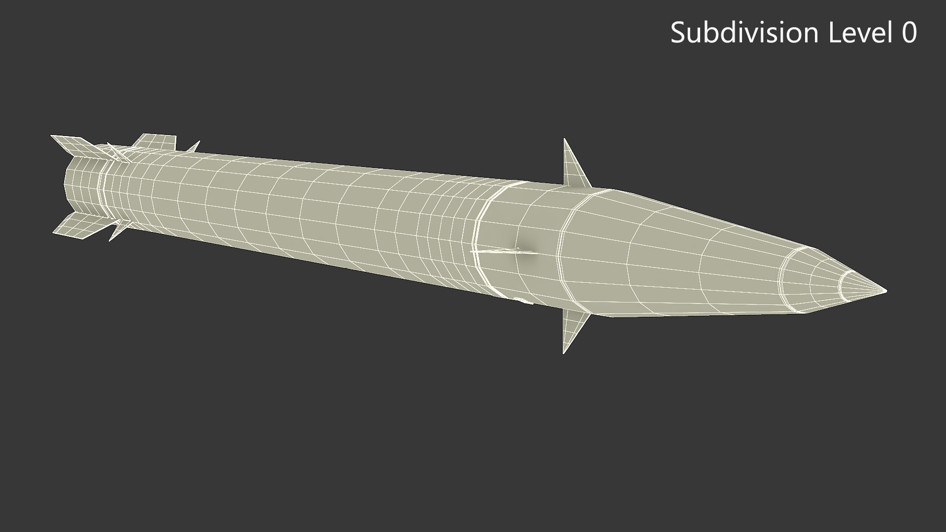 3D Generic Military Missile Model - TurboSquid 2317674