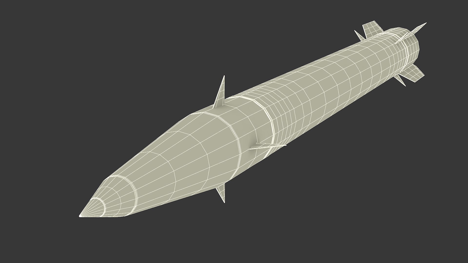3D Generic Military Missile Model - TurboSquid 2317674